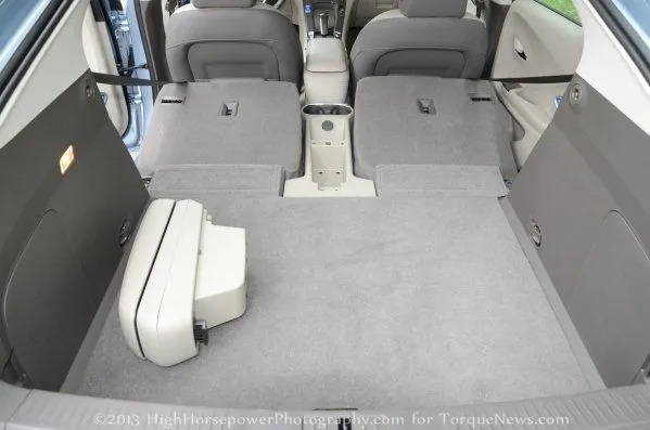 The rear cargo area of the 2013 Chevrolet Volt | Torque News